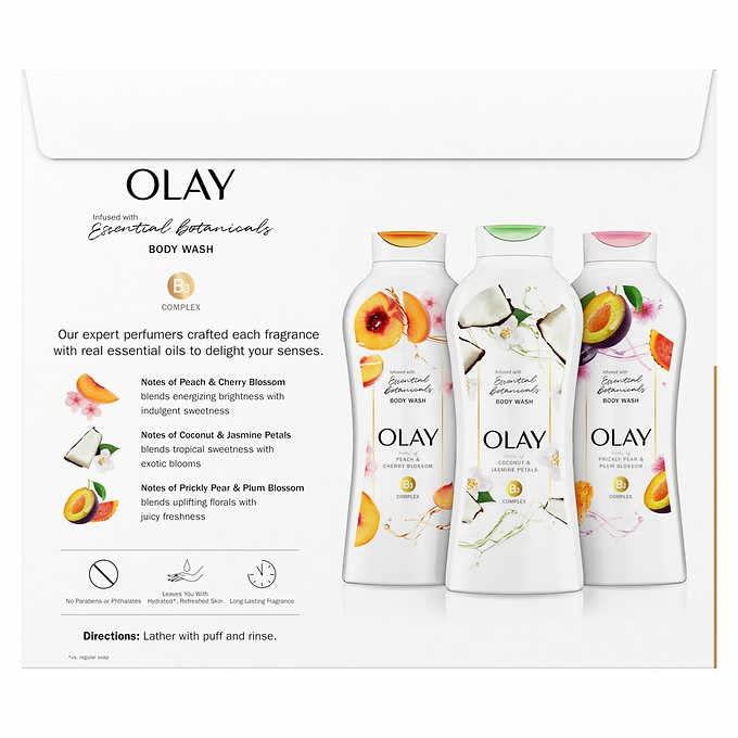 Olay Essential Botanicals Body Wash Variety Pack - 23.6 fl oz (Pack of ...