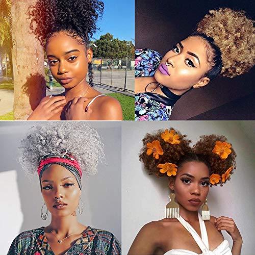 Shop Synthetic Puff Afro Short Kinky Curly Chignon Hair Bun ...