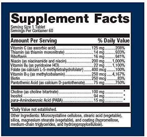 Metagenics Glycogenics Complete Well-Balanced B-Complex Formula* 60 ...
