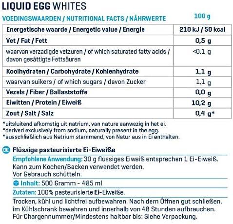 Ei-Eiweiss Fluessig - Liquid Egg Whites 6x 485 ml - Purest Source of ...