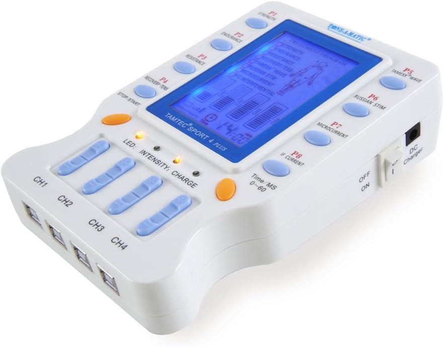 TAMTEC SPORT 4 PLUS - Advanced EMS TENS 4 Channel Muscle Stimulator ...