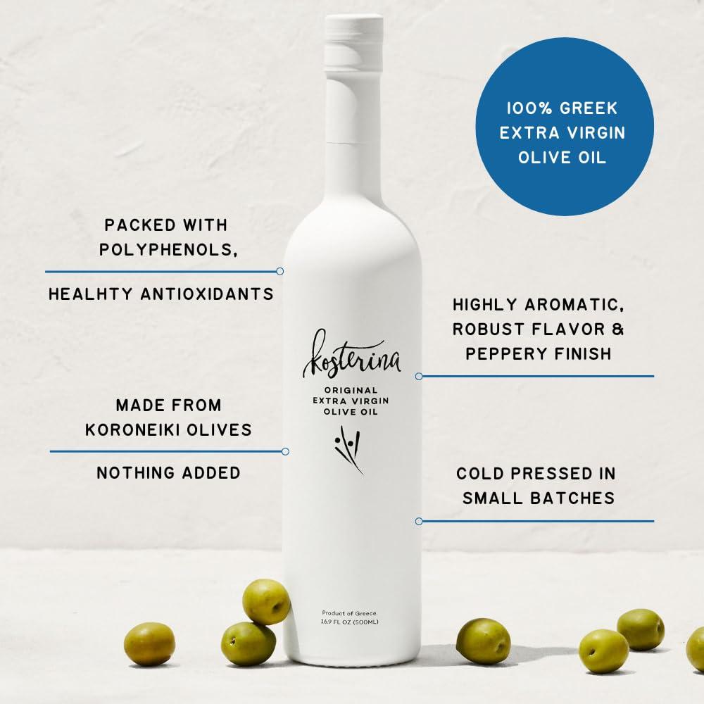 Kosterina Original Extra Virgin Olive Oil - Premium Cold-Pressed Greek ...