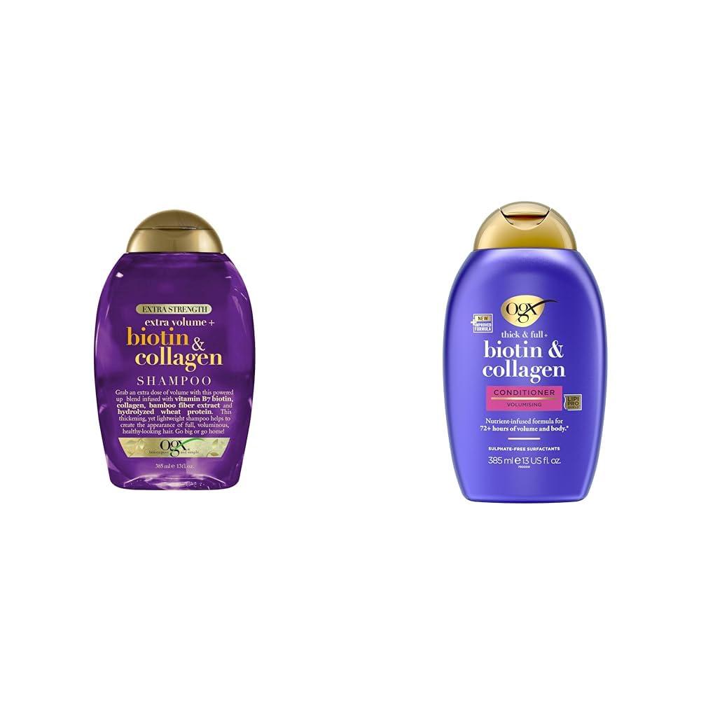 Pack of 2 - Thick & Full + Biotin & Collagen Shampoo with Vitamin B7 ...