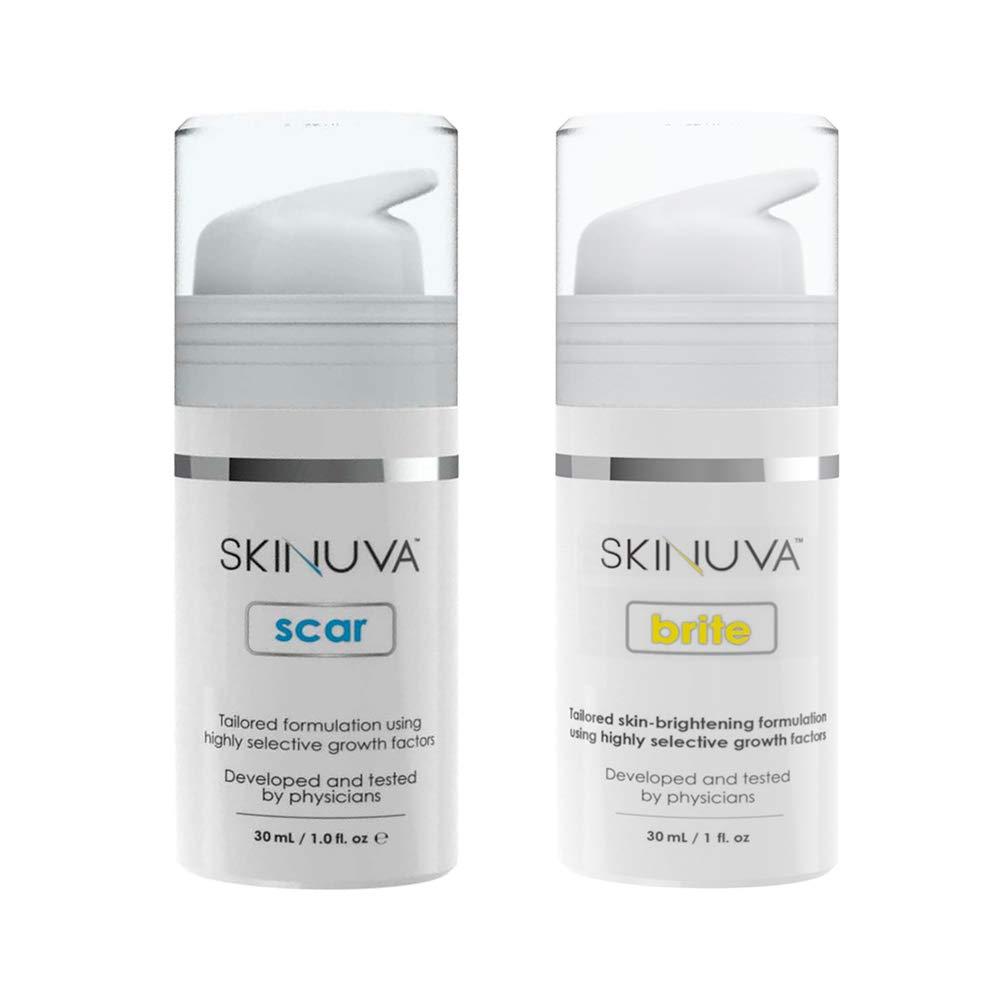 Skinuva Scar Cream & Brite Hyperpigmentation Treatment Set - 1oz ...
