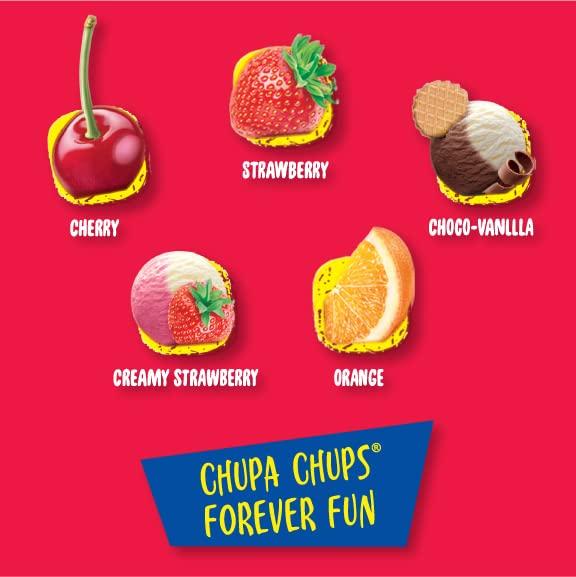 Chupa Chups Mini Lollipops Bulk Candy Variety Pack - 240ct, 7 Assorted ...