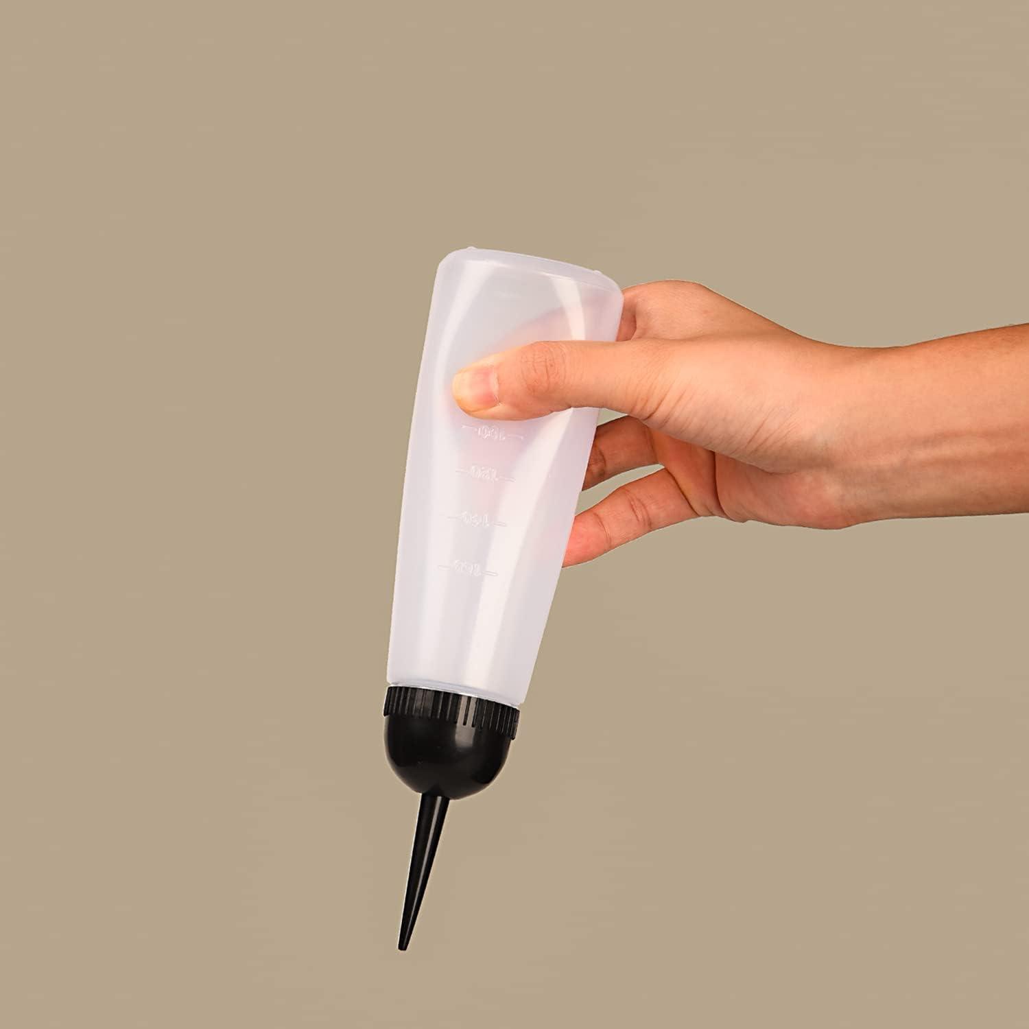 Salon Hair Color Measuring Applicator Bottle - 2 Pack (160ml) | Plastic ...