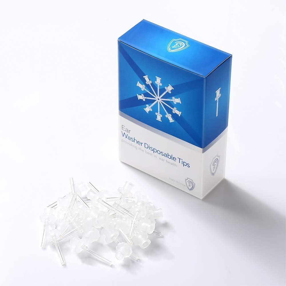 30 Pack Disposable Ear Washer Tips - Compatible with All Ear Irrigation ...
