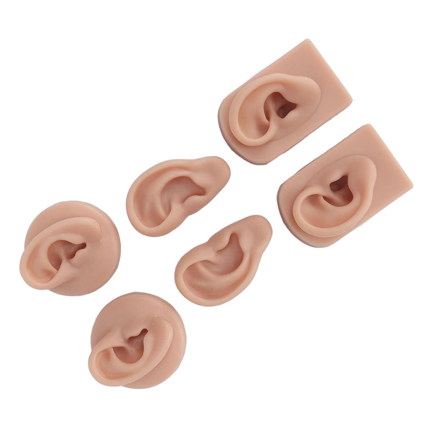 Silicone Ear Model 3 Pairs | High Simulation Human Ear | Reusable for ...