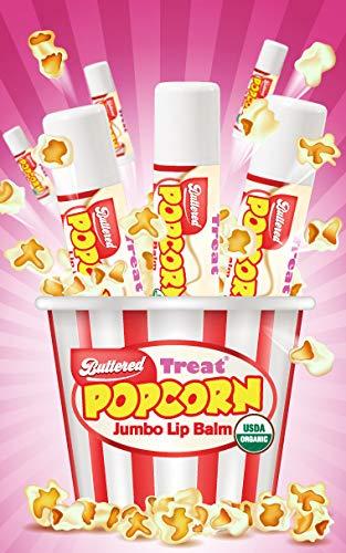 TREAT Jumbo Lip Balm - Organic Cruelty-Free Buttered Popcorn Flavor (0. ...