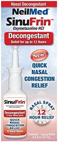 NeilMed SinuFrin Decongestant 0.5 fl oz (15mL) - Fast Relief for Nasal ...