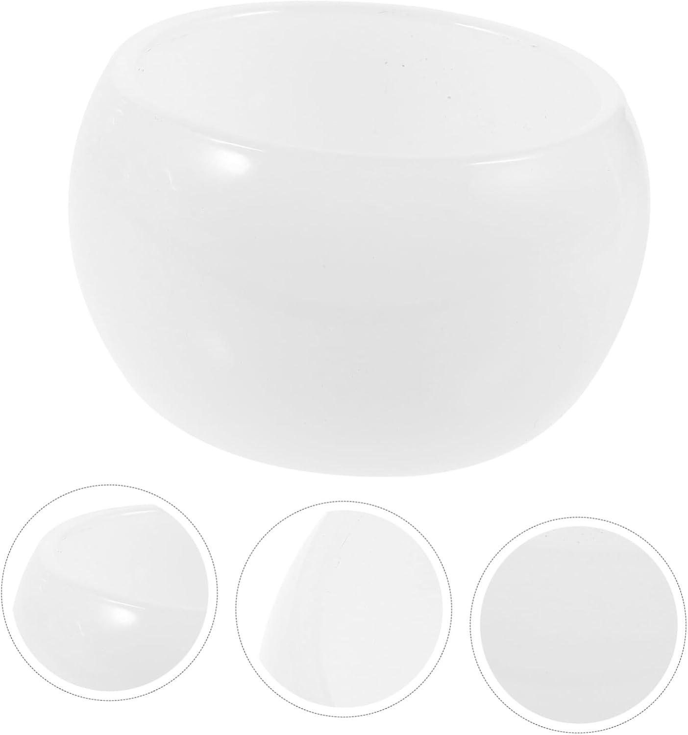Fomiyes Shaving Foam & Brush Set - Glass Storage Shells for Men's ...