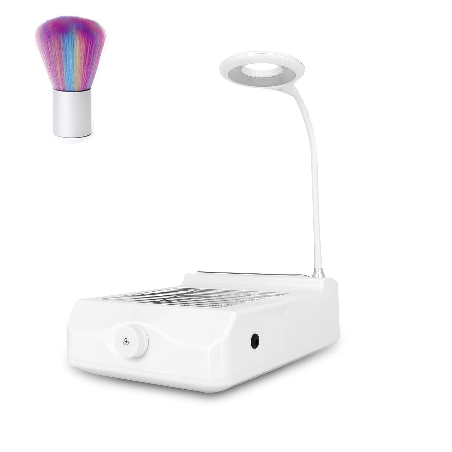 Professional Nail Dust Collector with Lamp and Nail Dust Brush (CJ003 ...