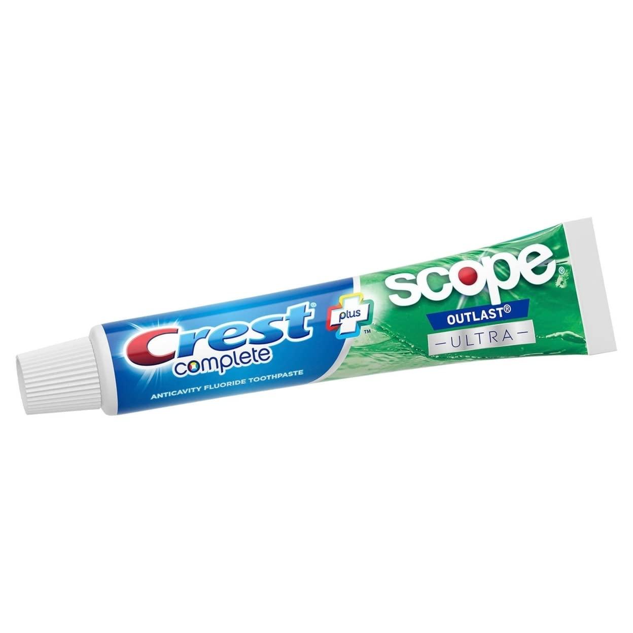 Buy Crest Complete + Scope Outlast Ultra Toothpaste 6.3 oz - 5 Pack ...