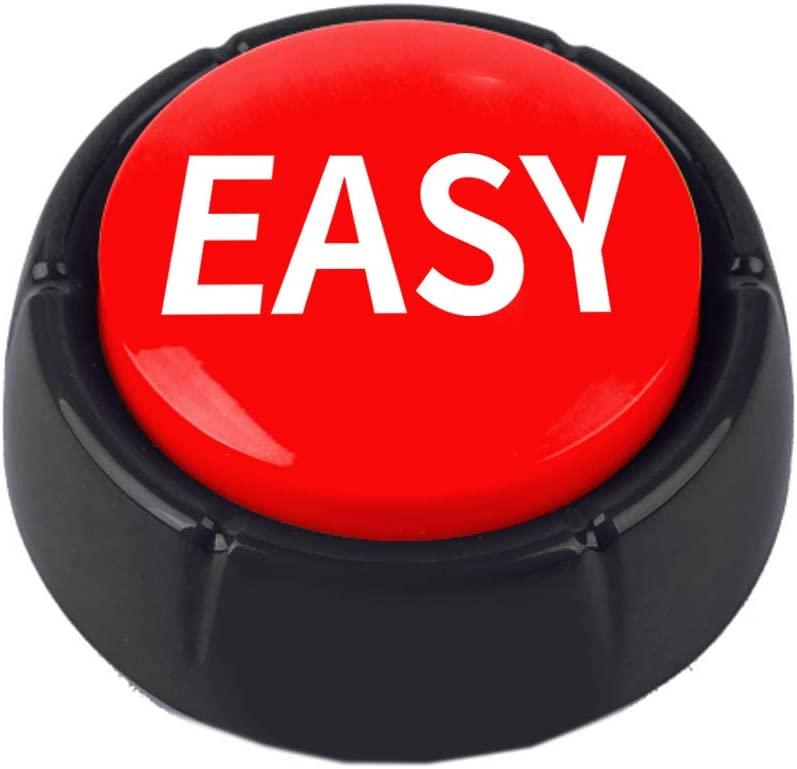 Mealivos Talking Button - Red/Black (Easy) | Interactive Sound Button ...