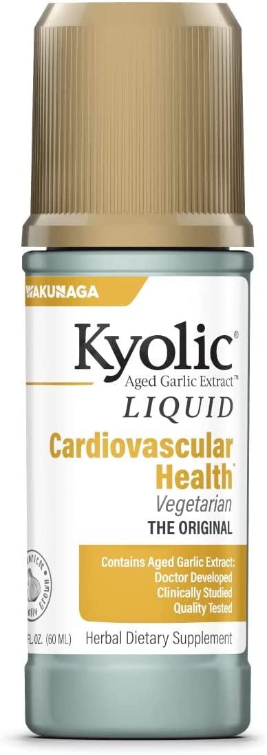 Kyolic Aged Garlic Extract Liquid Vegetarian 2oz + 60 Refillable ...