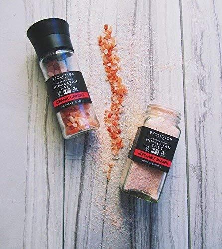 Evolution Salt Co Himalayan Salt - Refillable Glass Shaker 5oz | Pure ...