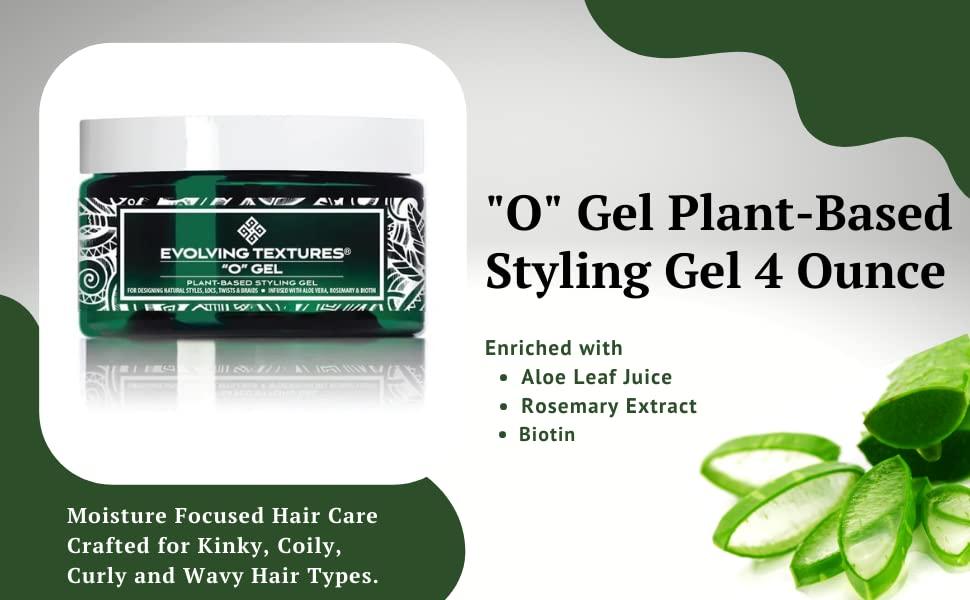 Evolving Textures O Gel 4oz: Plant-Based Styling Gel for Locs, Braids ...