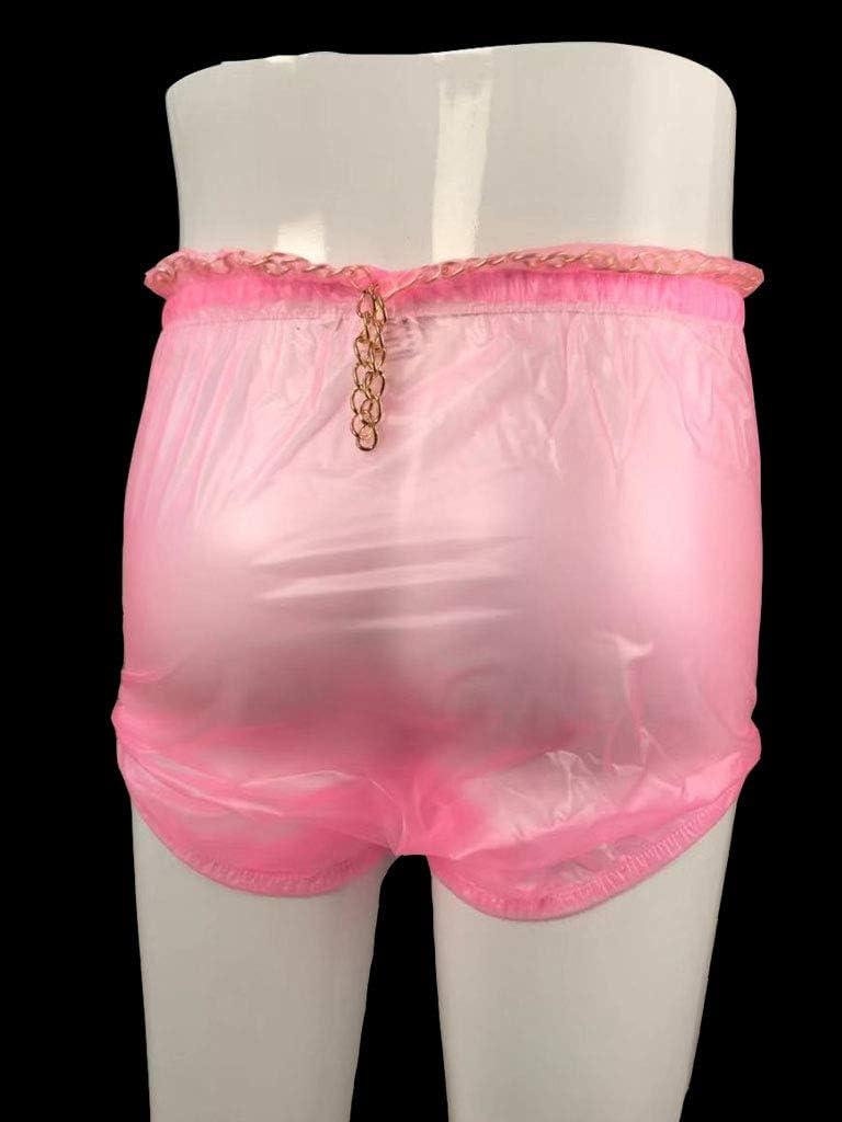 Haian ABDL Transparent Pink Locking Plastic Pants - Size M | Buy Now ...