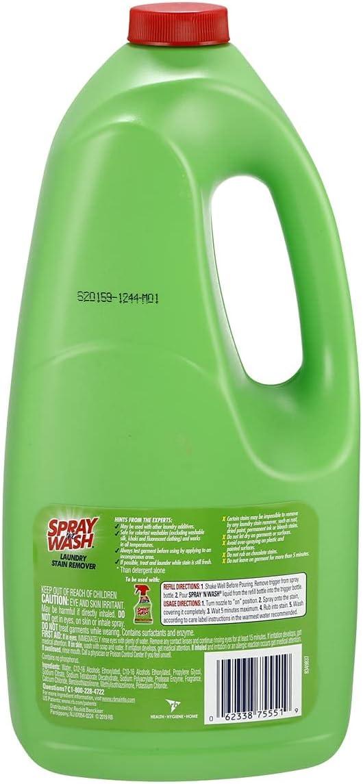 Spray 'n Wash Pre-Treat Laundry Stain Remover Refill 60 fl oz - Pack of ...