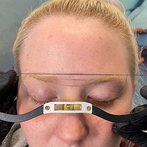 Microblading Bow and Arrow Line Ruler Black - Precise Brow Mapping Tool ...