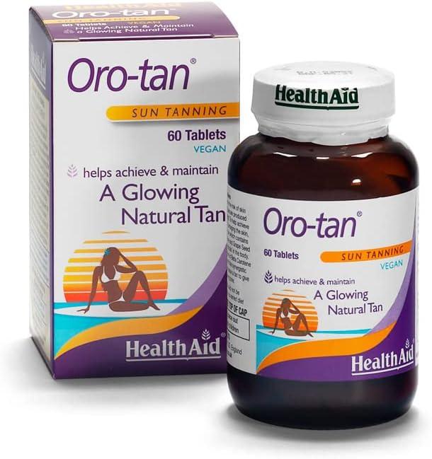 HealthAid OroTan Sun Tanning Tablets - Natural Tan Enhancer - 60 ...