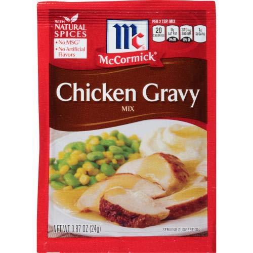 McCormick Chicken Gravy Mix Pack of 4, .87 oz Packets - Perfect for ...