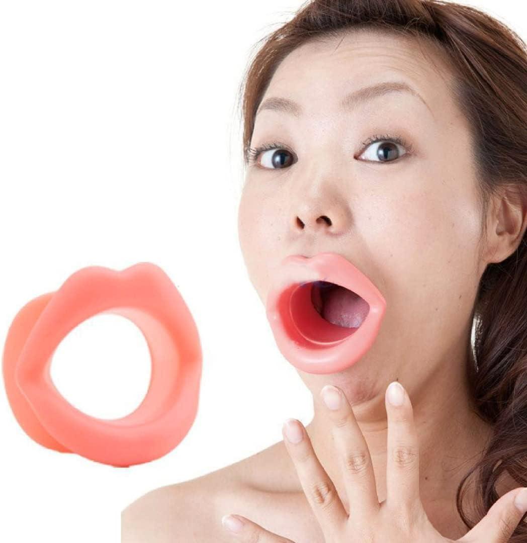 Lips Trainer Silicone Rubber Facial Mouth Muscle Tightener Face Lifting ...