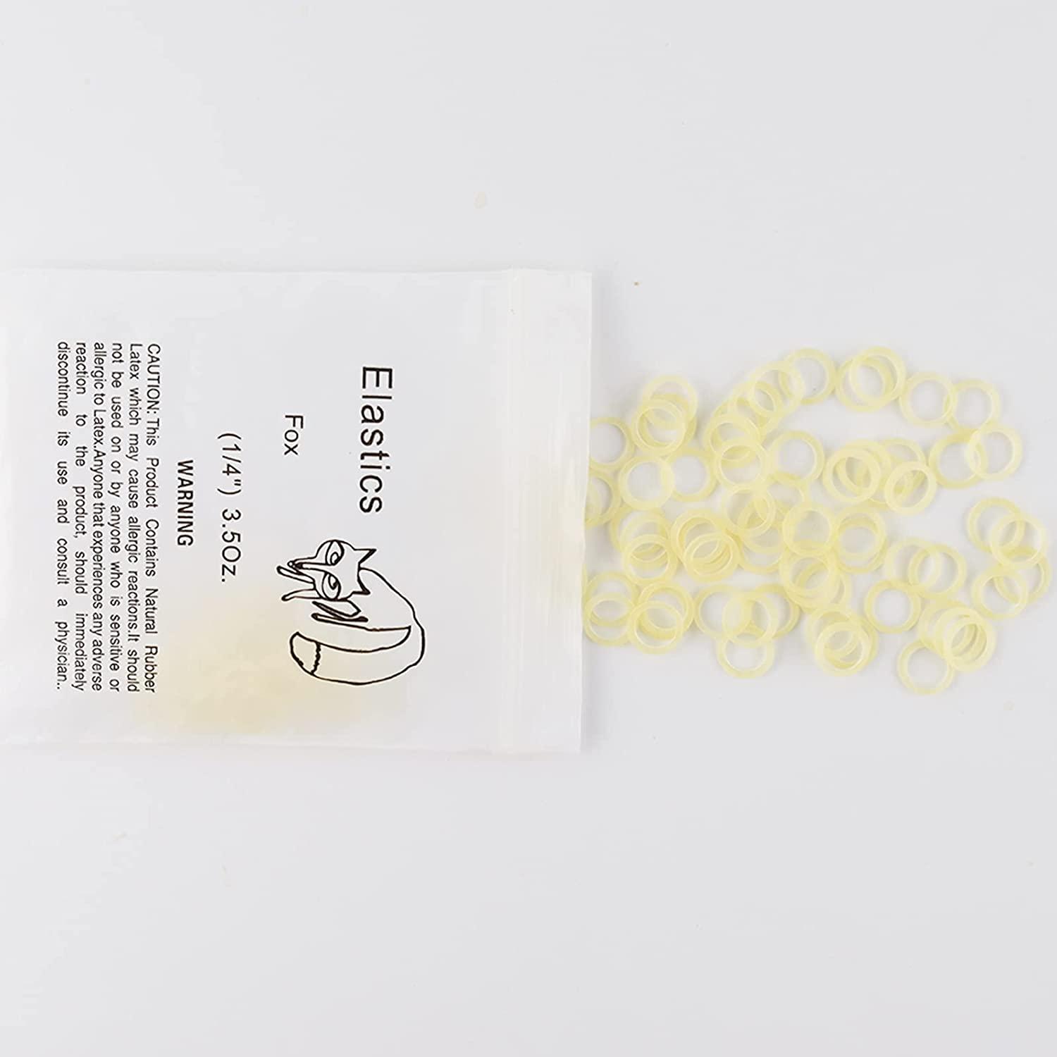 500 Pcs Orthodontic Elastic Rubber Bands - 3.5 oz Heavy Dental Traction Bands - Free Elastic ...