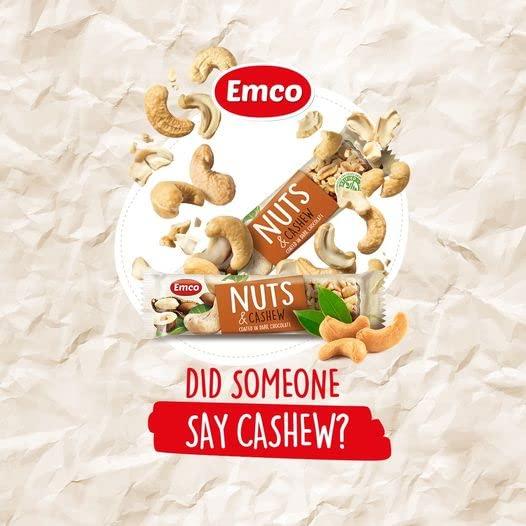Emco Nut Bar Variety Pack - Gluten Free - Pistachio, Cashew, Honey & Cranberry - 20 Individually ...