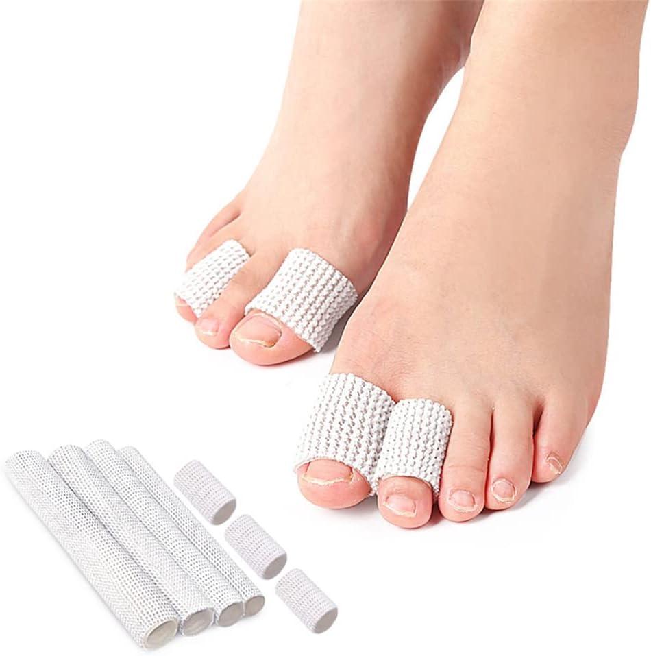 Soft Toe Cushion Tubes 4Pcs Breathable Fabric Sleeves for Corns ...