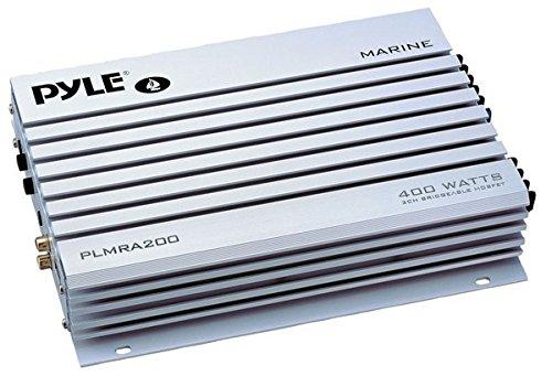Pyle Hydra Marine Amplifier 400W 2-Channel Bridgeable Audio Amp ...