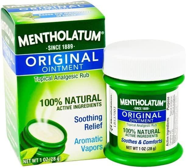 MENTHOLATUM OINTMENT JAR 1 OZ - Soothing Relief for Pain and Discomfort ...