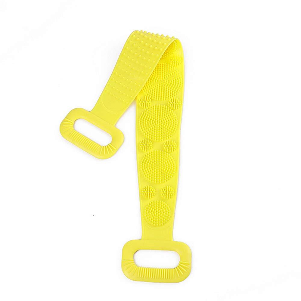 Silicone Back Scrub Exfoliating Back Scrubber Yellow 23 5 Inch