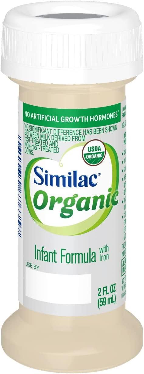 Similac Organic Infant Formula with Iron | Ready to Feed 2 fl oz ...