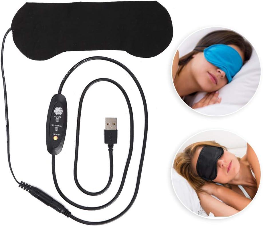 Portable Eye Warming Pad - USB Electric Heating Eye Patch for Soothing ...