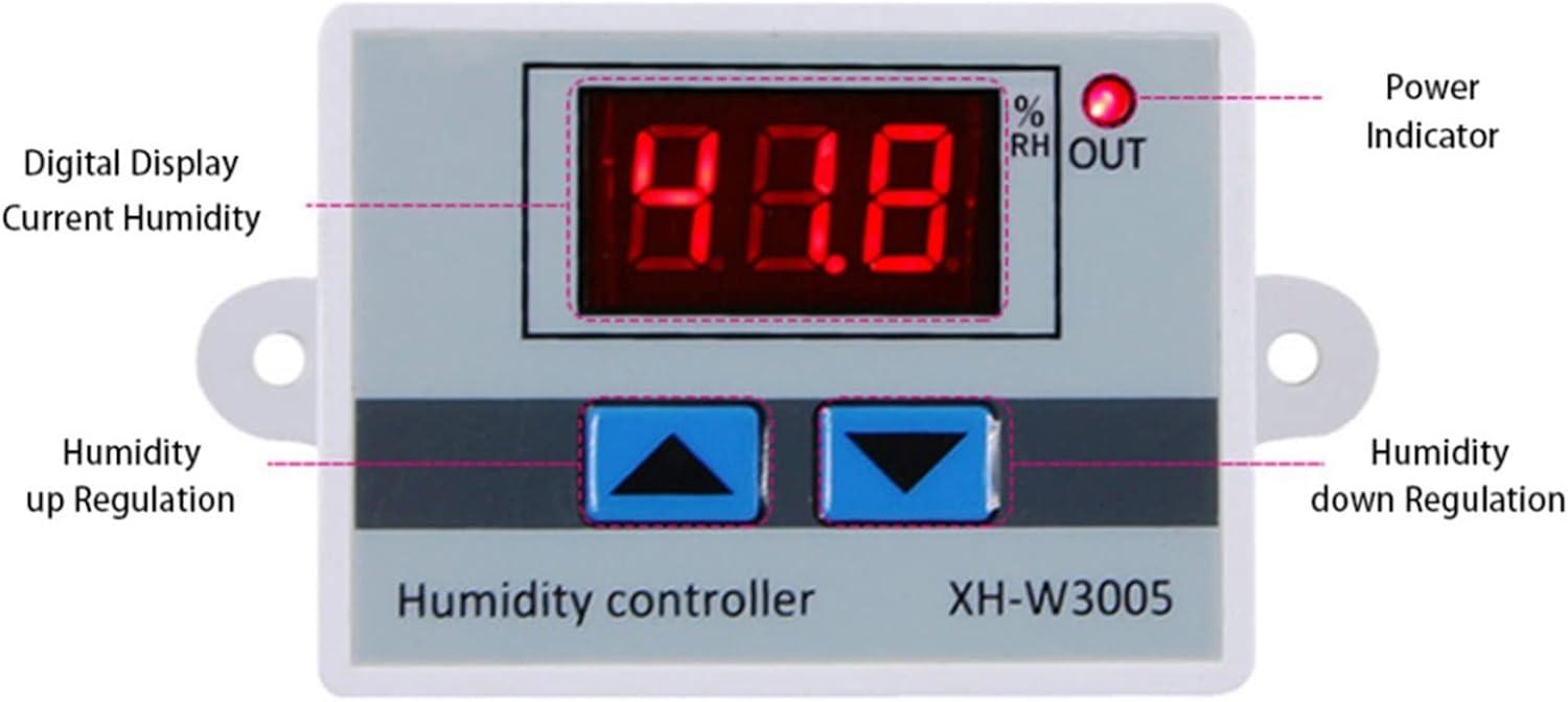 Digital Moisture Controller Sensor | Flexible Hygrometer Control Switch ...