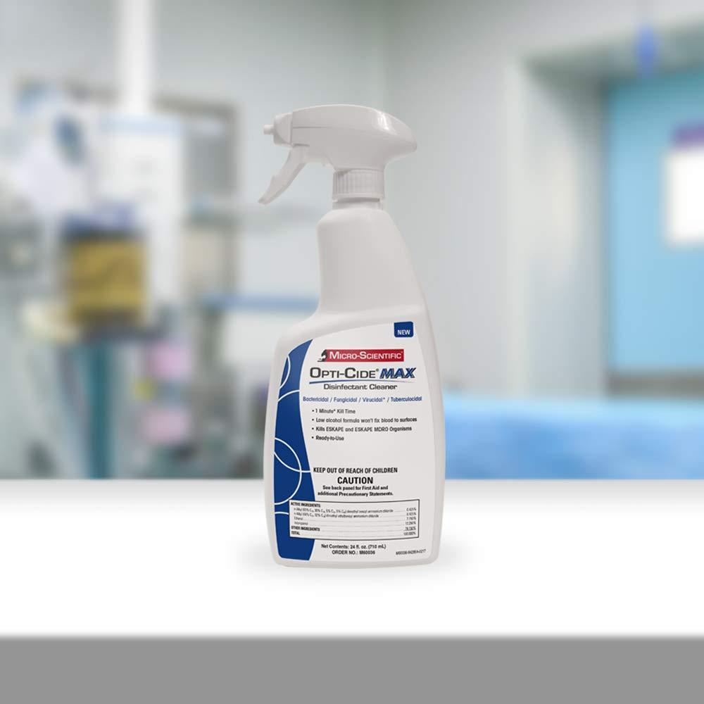Micro-Scientific M60036 Opti-Cide Max 24 oz. Disinfectant Cleaner Spray ...