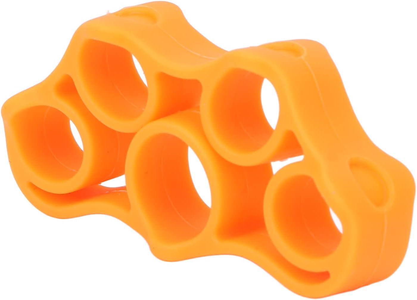 Hand Grip Strengthener & O-Ring Finger Exerciser - Orange 50 lbs & 11 ...