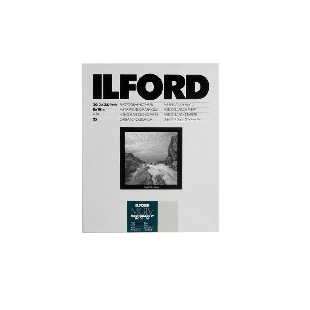 Ilford Multigrade IV RC Deluxe 8x10-Inches Pearl Paper 25-Pack - Resin ...