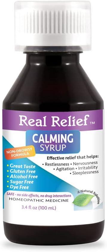 Calming Syrup Non-Drowsy Natural Formula - Jarabe Calmante 3.4 Fl Oz ...