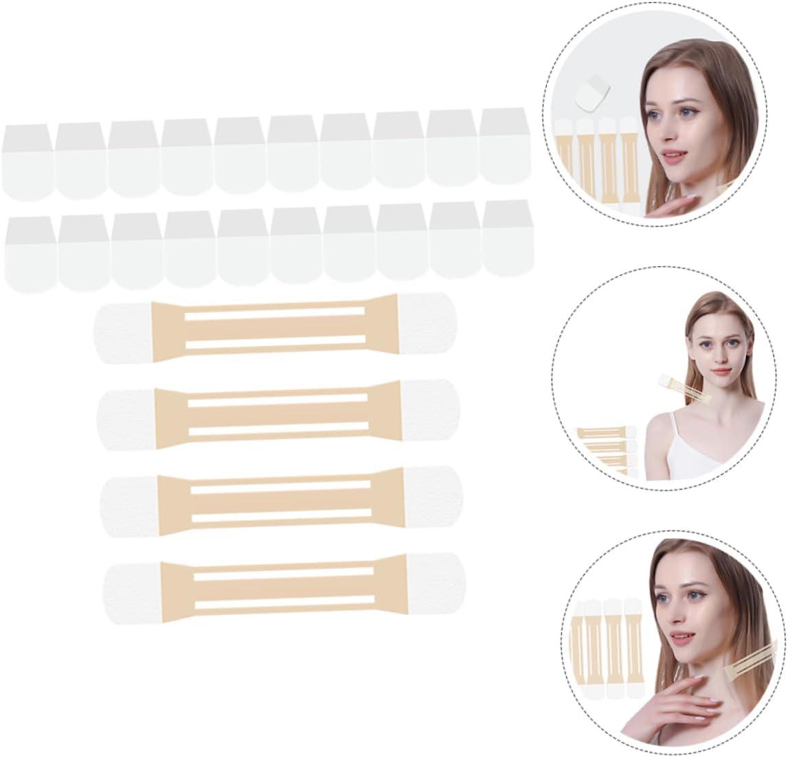 DRESSOOS Neck Lifting Tape 4pcs Neck Lift Stickers Lifting Belt Neck ...