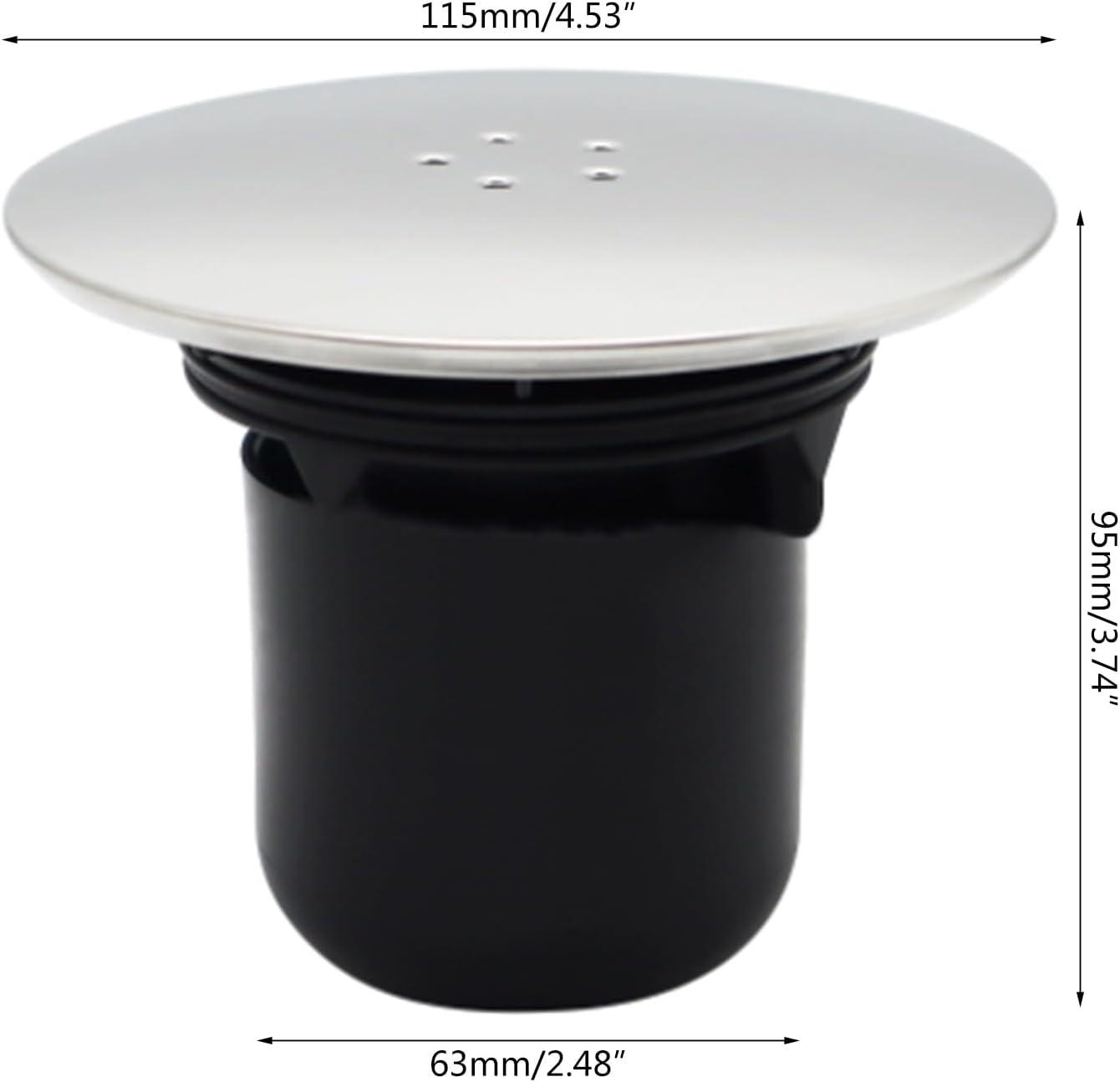 Plastic Shower Plughole Cover Shower Trap Cover Replacement Waste Drain ...