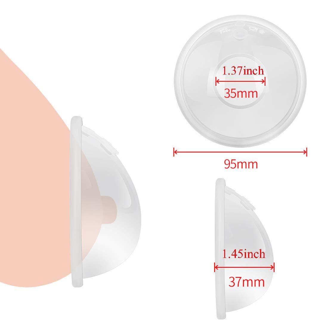 Anti-Flow Breast Shells with Stopper for Nursing Mothers - BPA Free ...