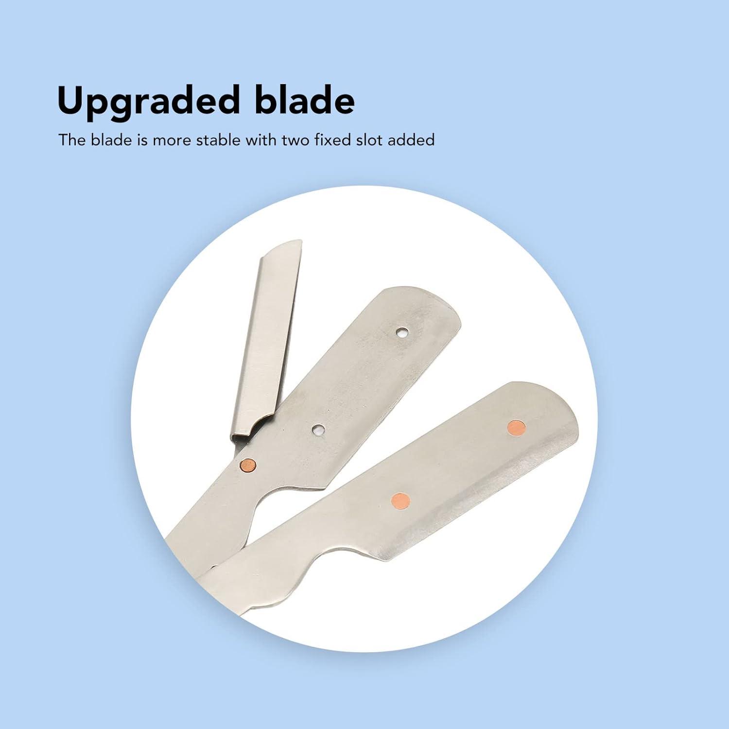 Professional Foldable Stainless Steel Beard Blade Holder | Durable ...