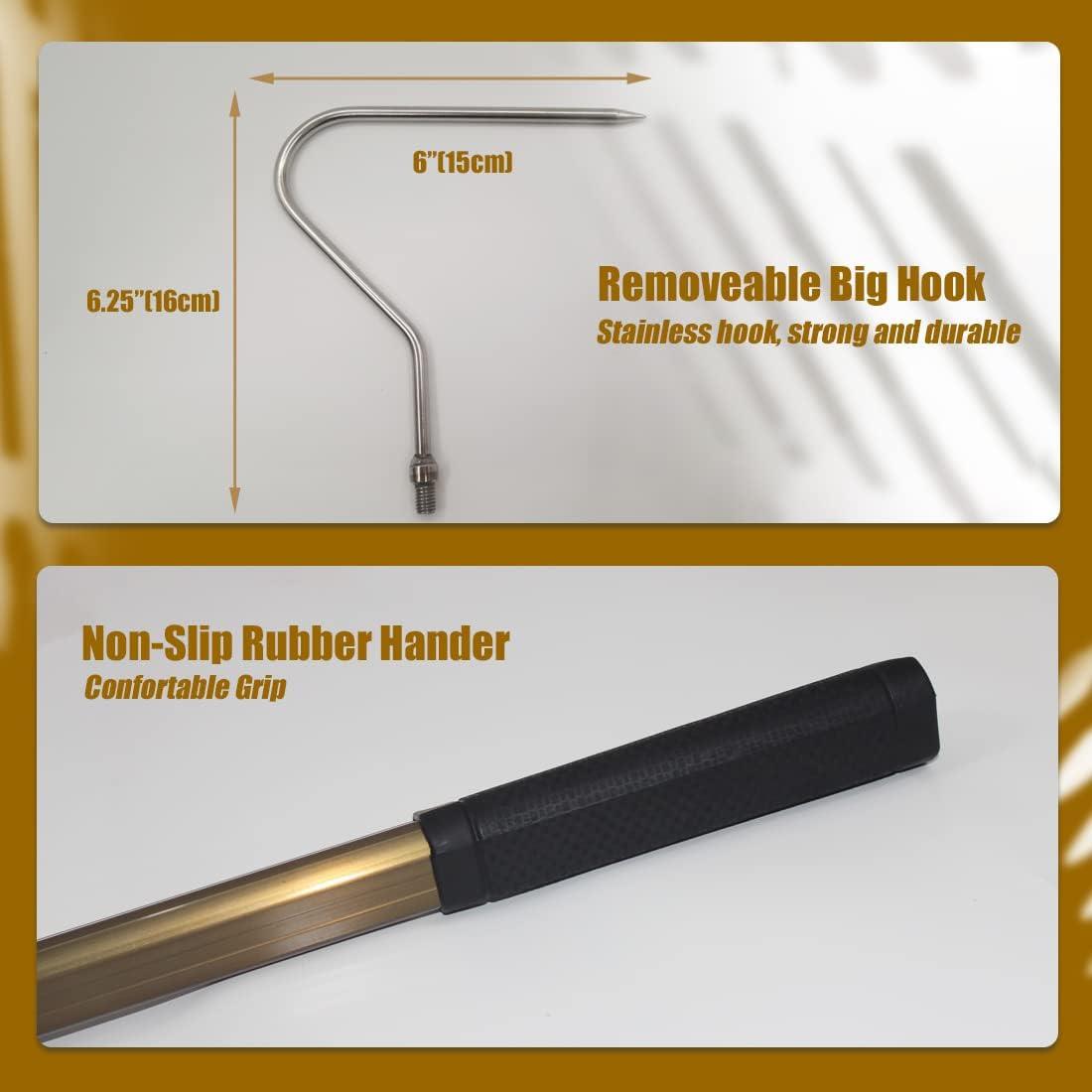 Wamlet 66" Snake Hook Reptile Catcher Stick Tongs Grabber Handling Tool ...