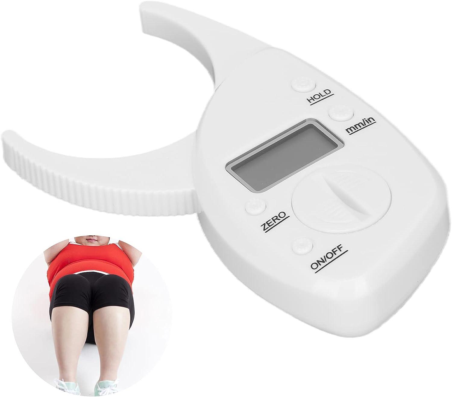 Digital Body Fat Caliper with LCD Display - Skin Fat Measurement Device ...
