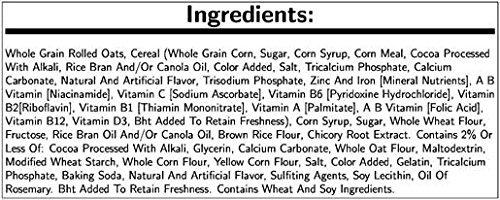 Cocoa Puffs Cereal Ingredients