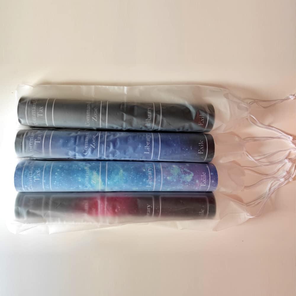 Starry Sky 14x24in MTG Playmat with EDH/Commander Zone Layout - Black ...