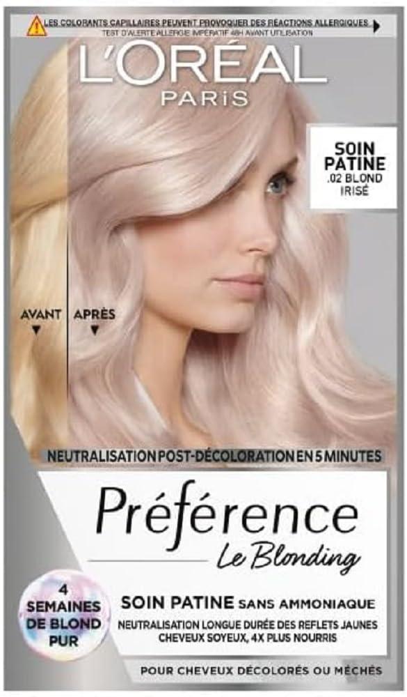 L'Or al Paris Preference Care Patina Blond Iris .02 Ash Blonde - Buy 232g Internationally ...