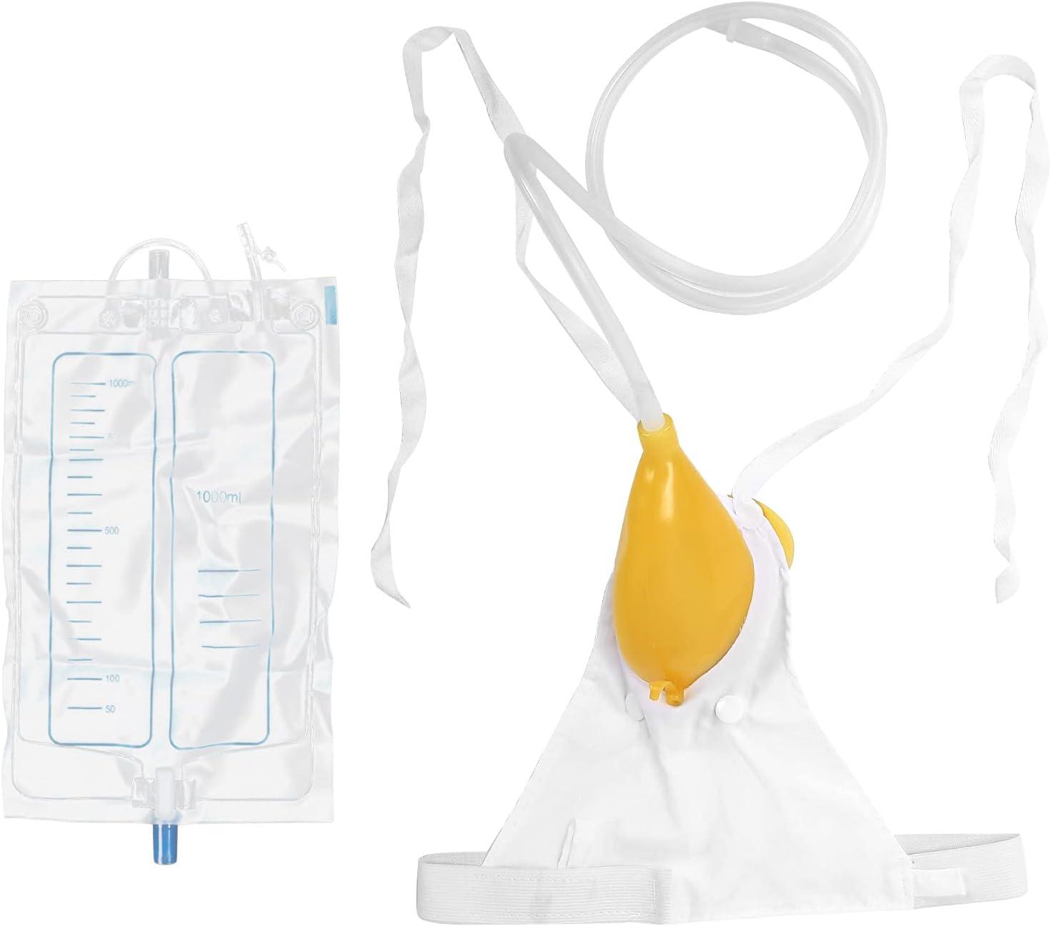 Female Urinal Pee Holder 1000ml - Reusable Portable Urine Bag Collector ...